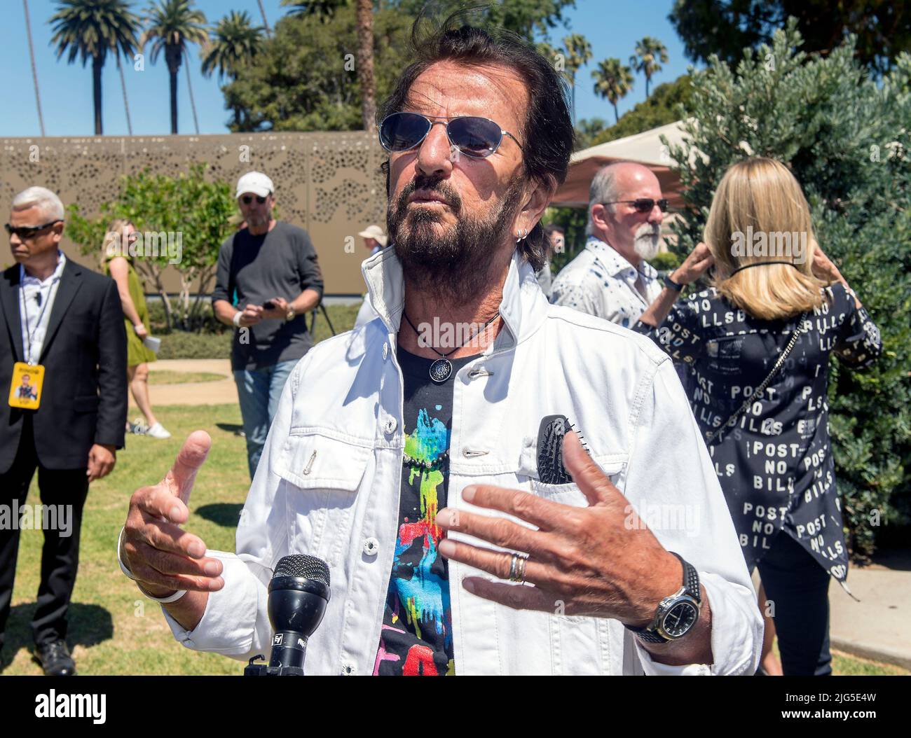July 07, 2022 - Beverly Hills, California, USA - RINGO STARR celebrates ...