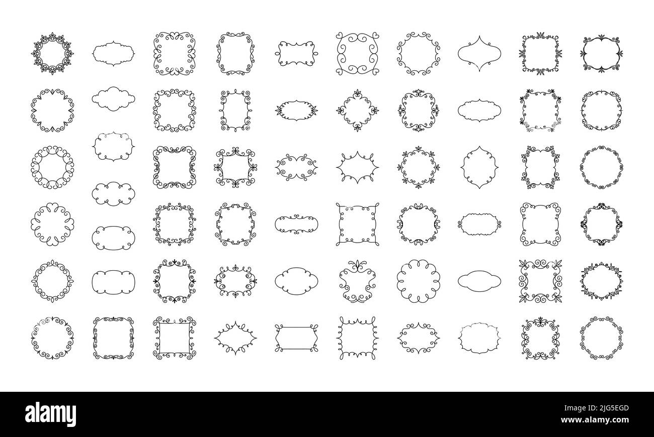 Free Vector Simple Borders