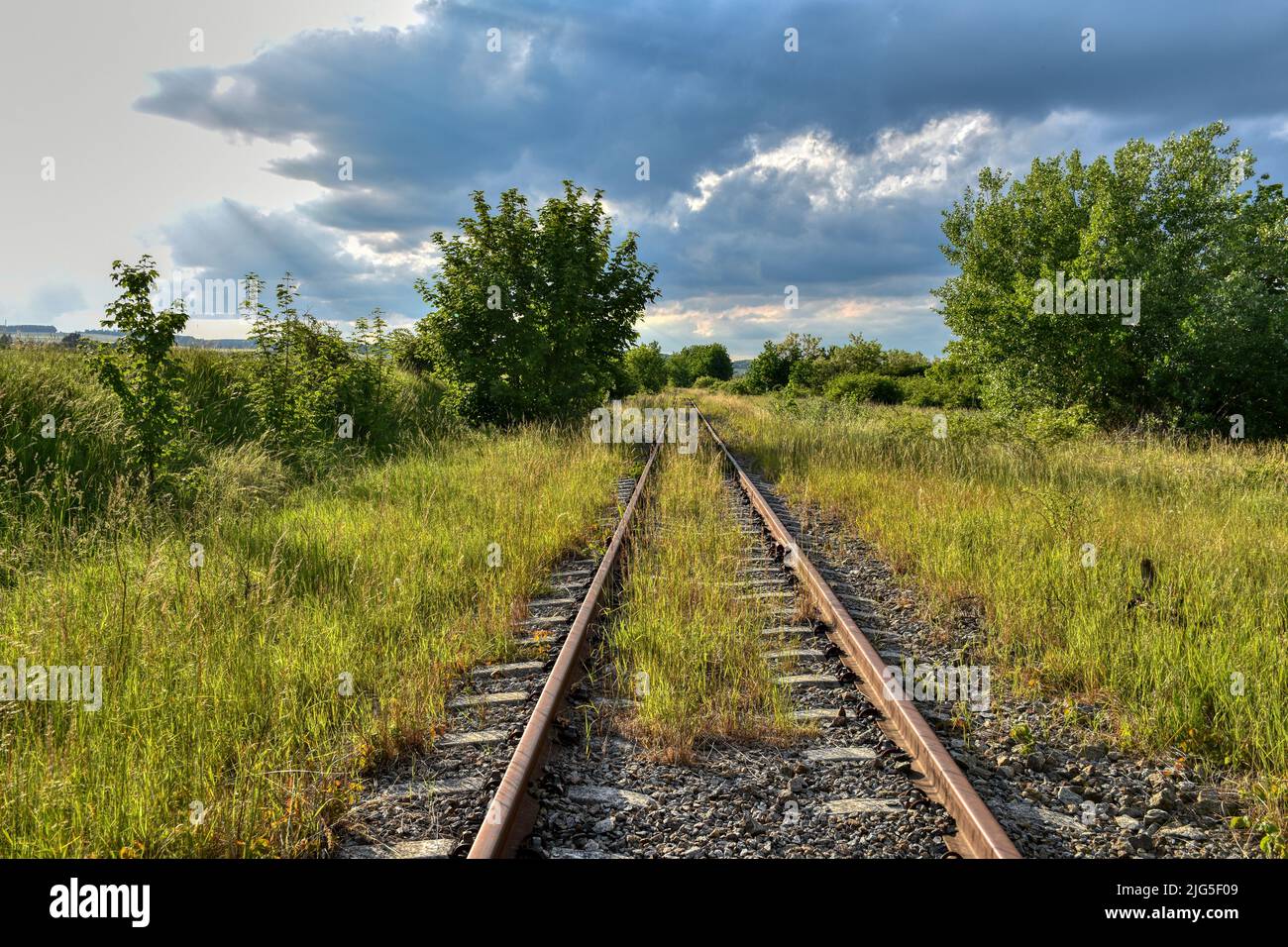 Pulkau, Schienen, Gleis, Bahndamm, Bahnlinie, Bahnhof, Eisenbahn ...