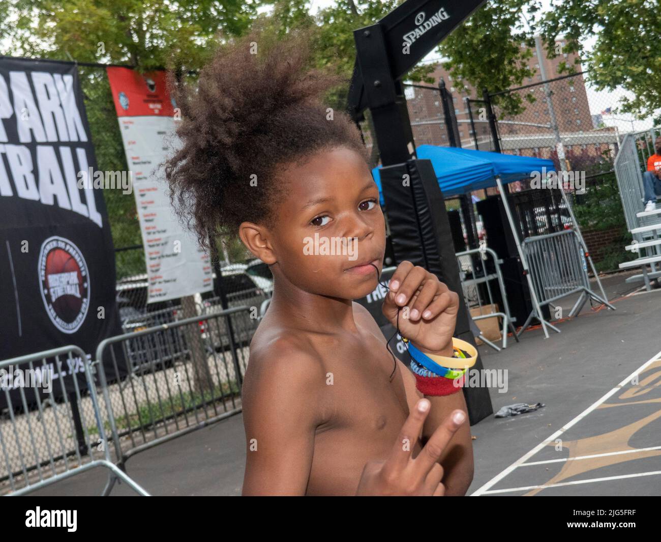 New York, NY, USA. 5th July, 2022. Holcombe Rucker Park basketball ...
