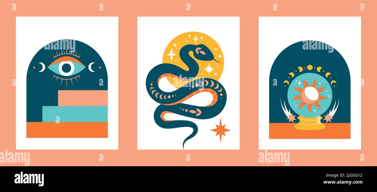 Set of esoteric drawings Stock Vector Image & Art - Alamy