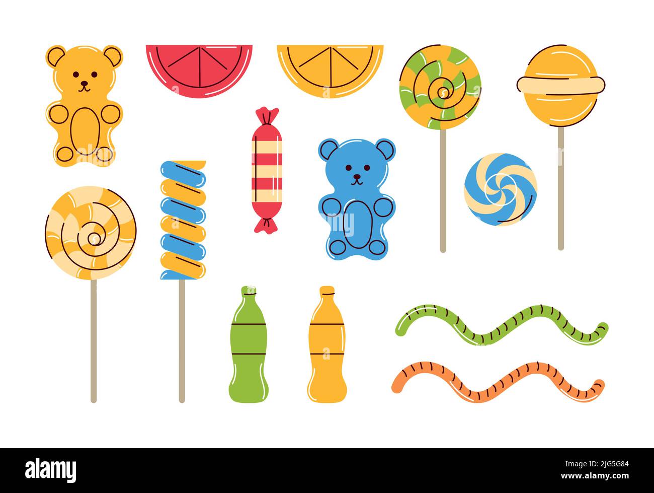 Sugar sweets soda Stock Vector Images - Alamy