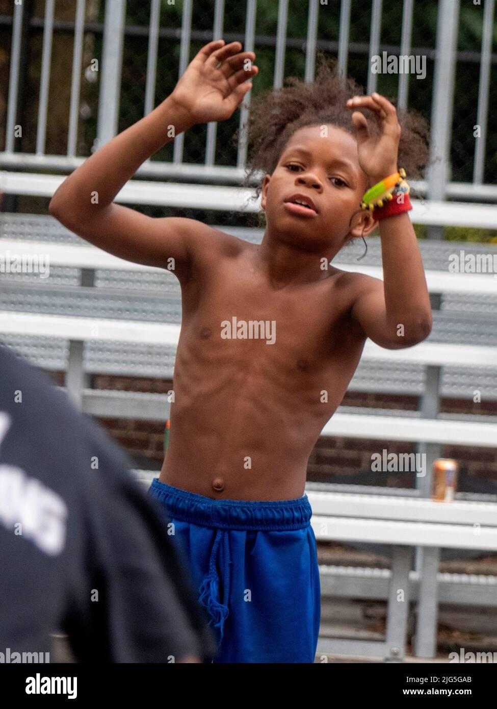 New York, NY, USA. 5th July, 2022. Holcombe Rucker Park basketball ...
