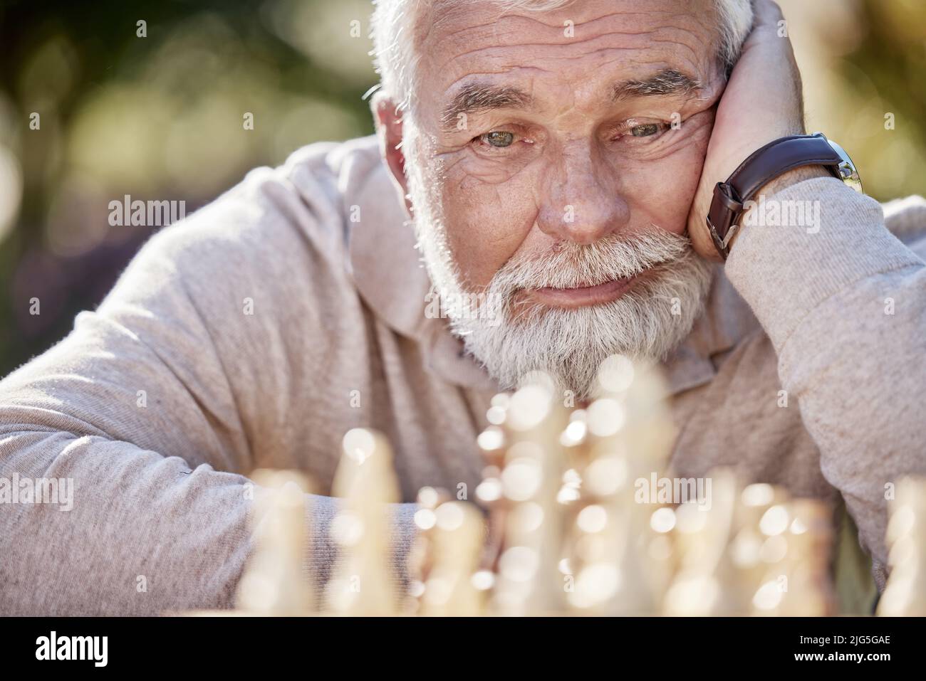 Old sad man with grey beard sitting hi-res stock photography and images ...