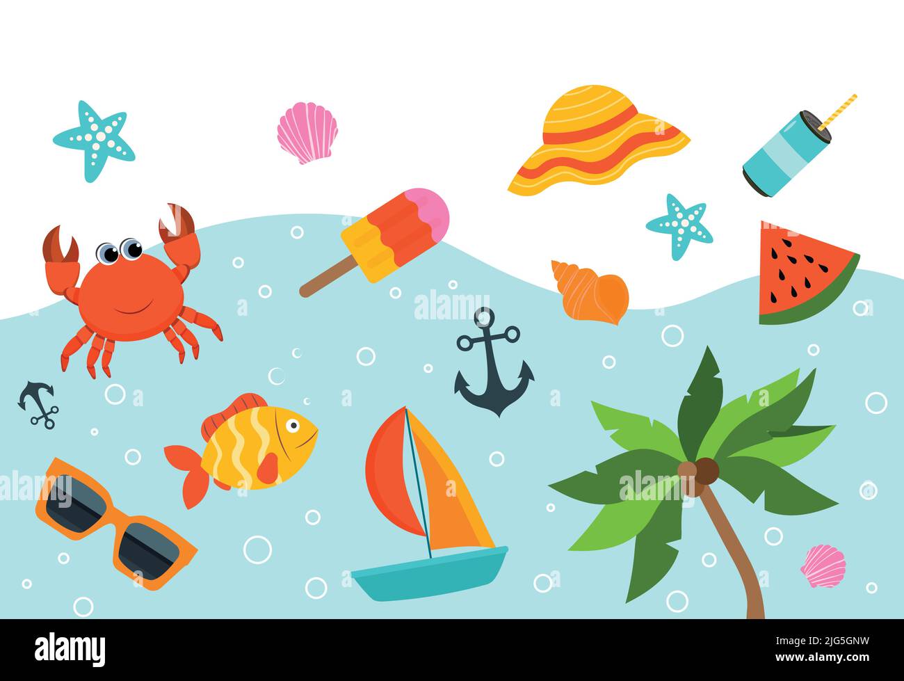Beautiful summer pattern Stock Vector Image & Art - Alamy