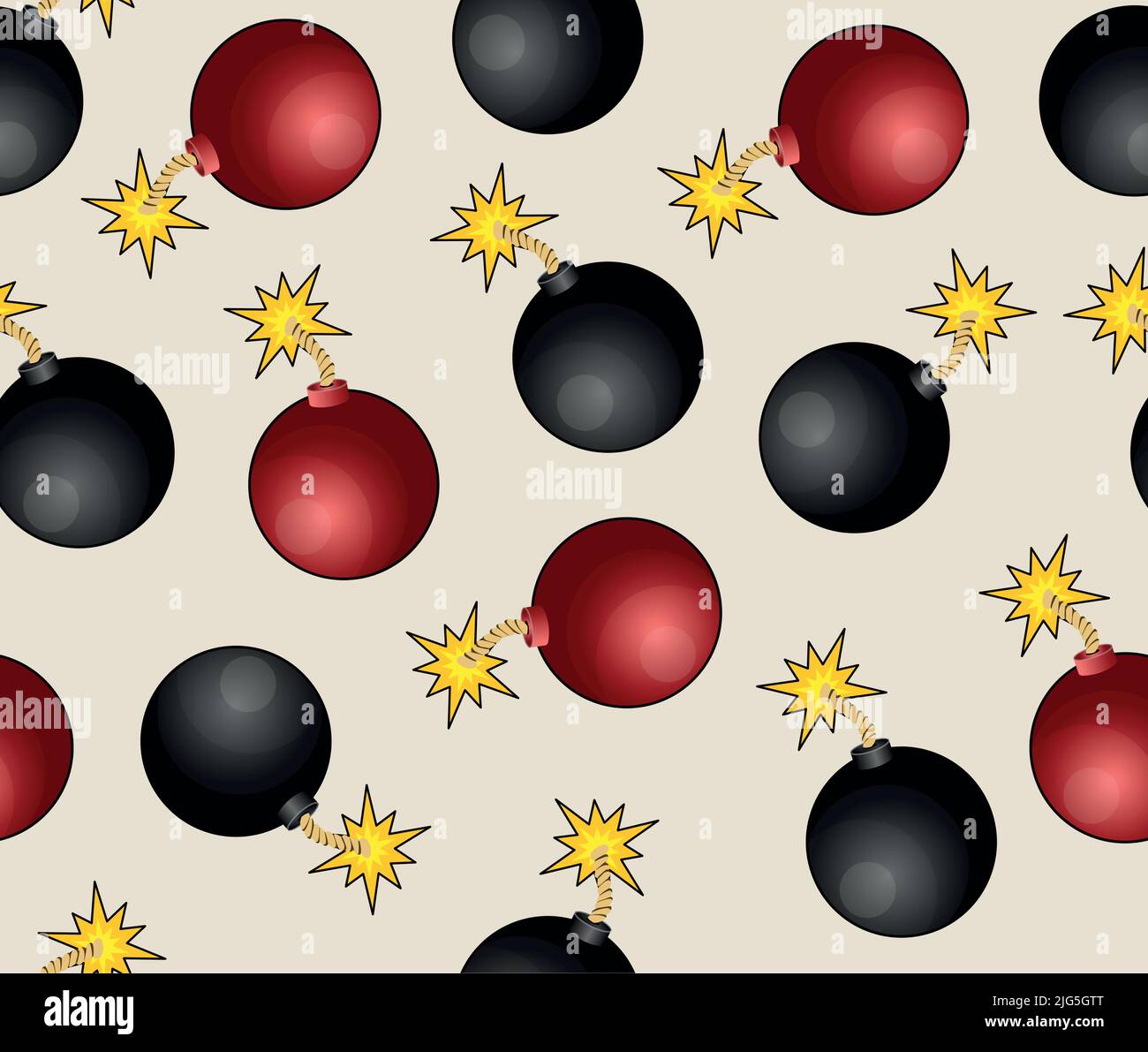 Seamless repeating bomb pattern Stock Vector Image & Art - Alamy