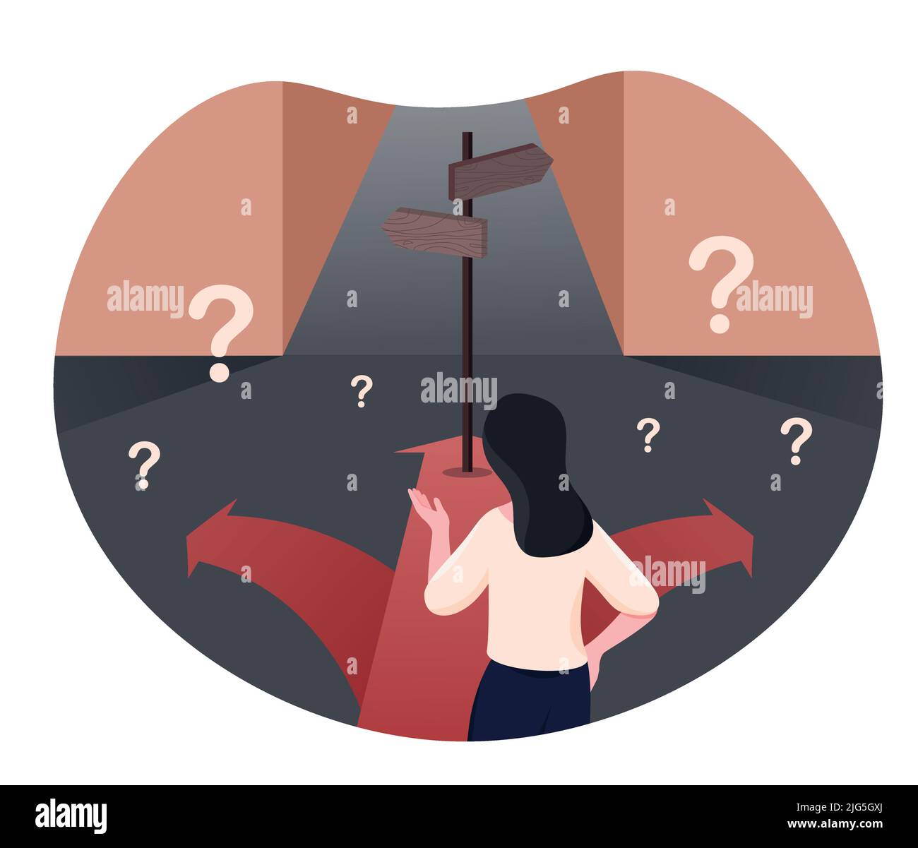 Concept of choosing path Stock Vector Image & Art - Alamy