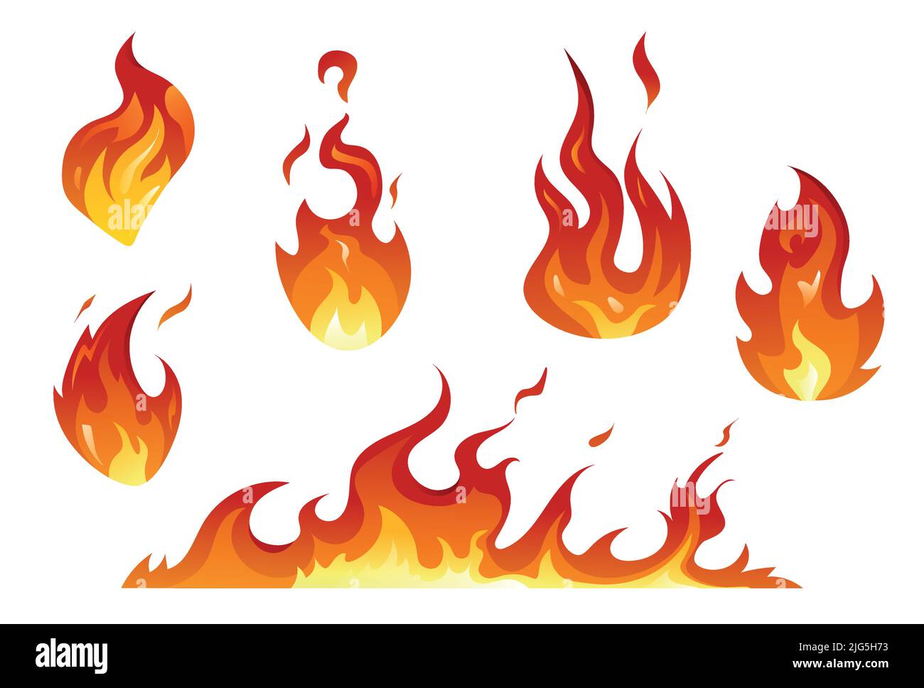 Set of icons with different fire Stock Vector Image & Art - Alamy