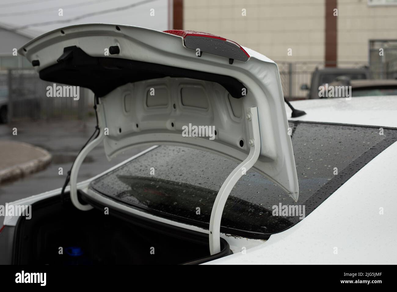 Car boot open parking lot hi-res stock photography and images - Alamy