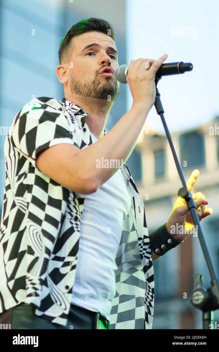 Singer Raul Fuentes performs at the LGTB Pride Mado Gay Pride day 2 ...