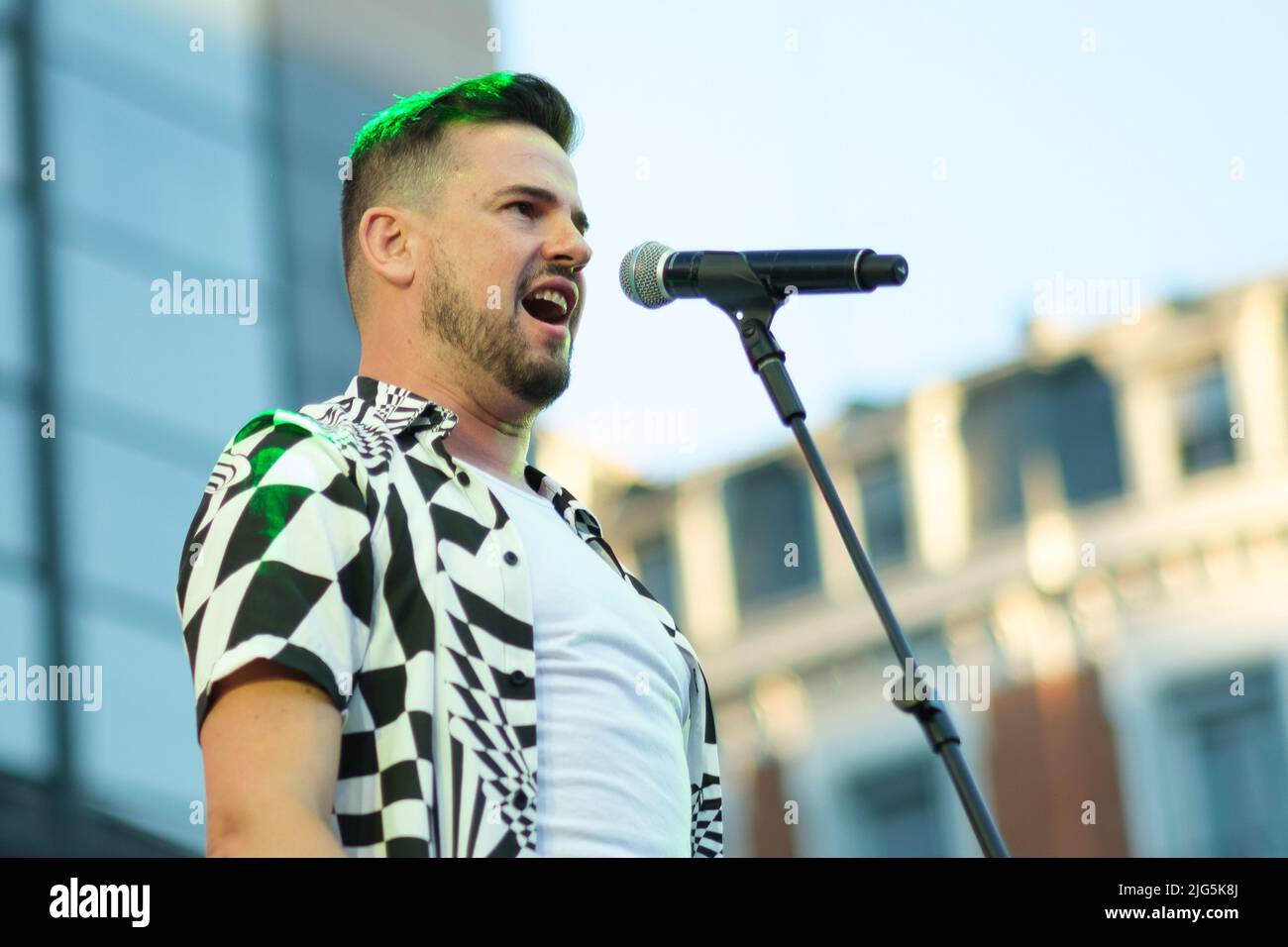 Singer Raul Fuentes performs at the LGTB Pride Mado Gay Pride day 2 ...