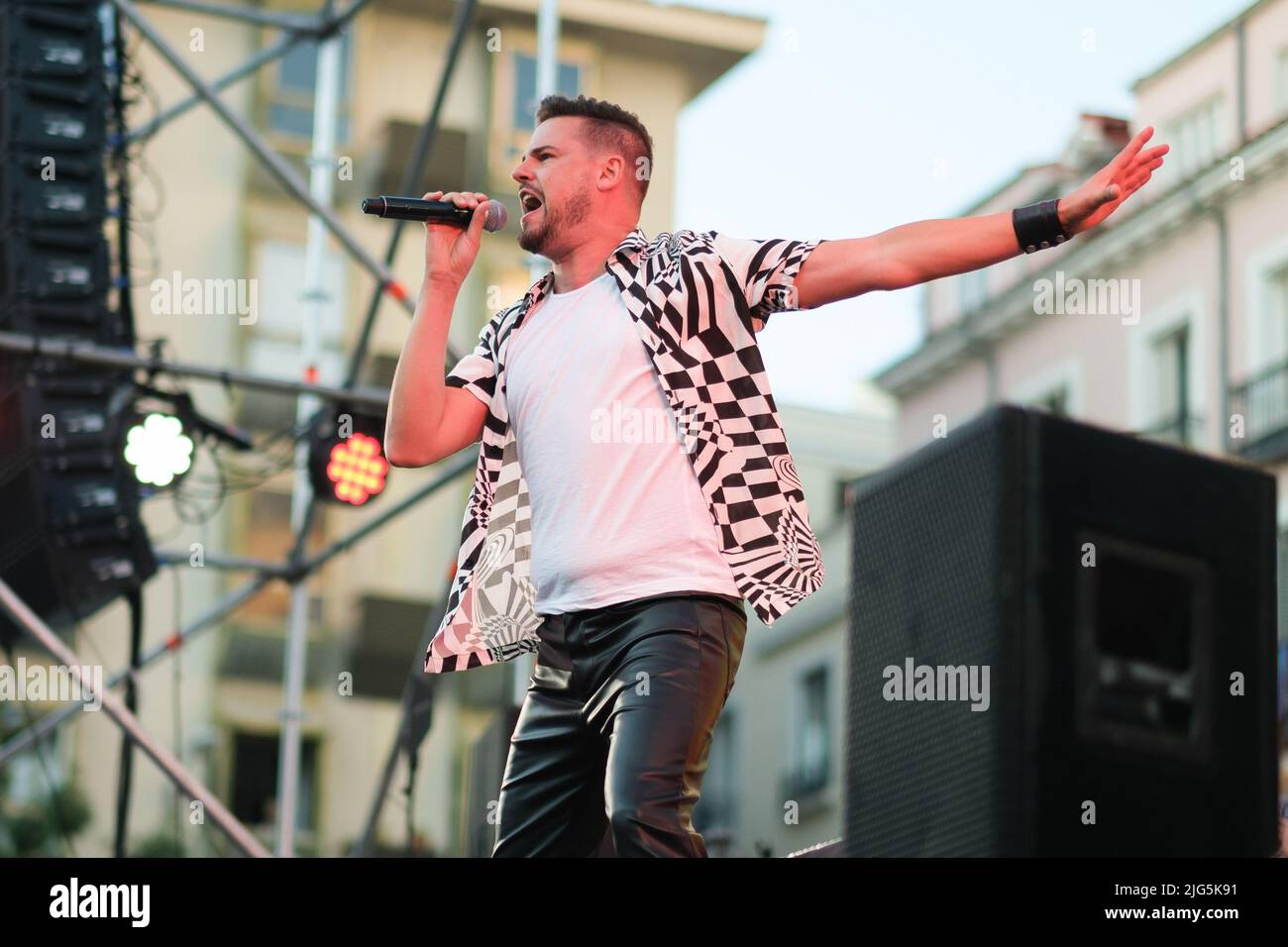 Singer Raul Fuentes performs at the LGTB Pride Mado Gay Pride day 2 ...