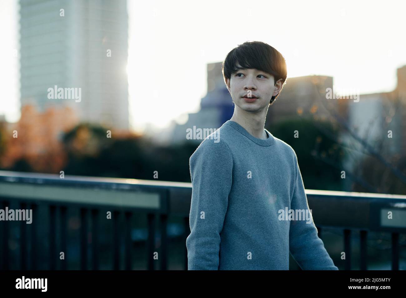 Portrait young asian man turning hi-res stock photography and images ...