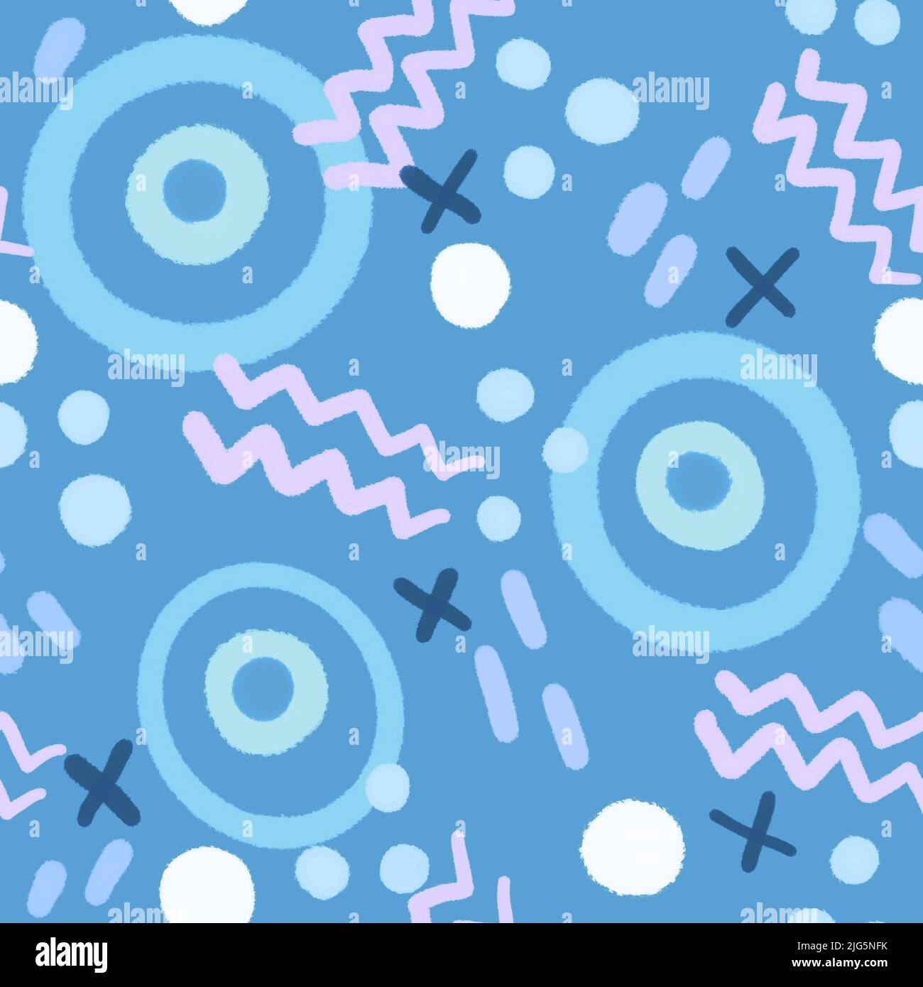 Abstract circle seamless cartoon objects pattern for clothes print and ...
