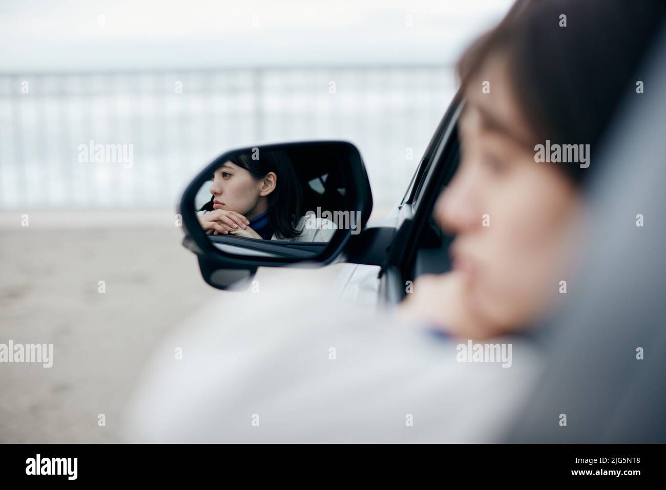 Japanese woman having a drive Stock Photo - Alamy