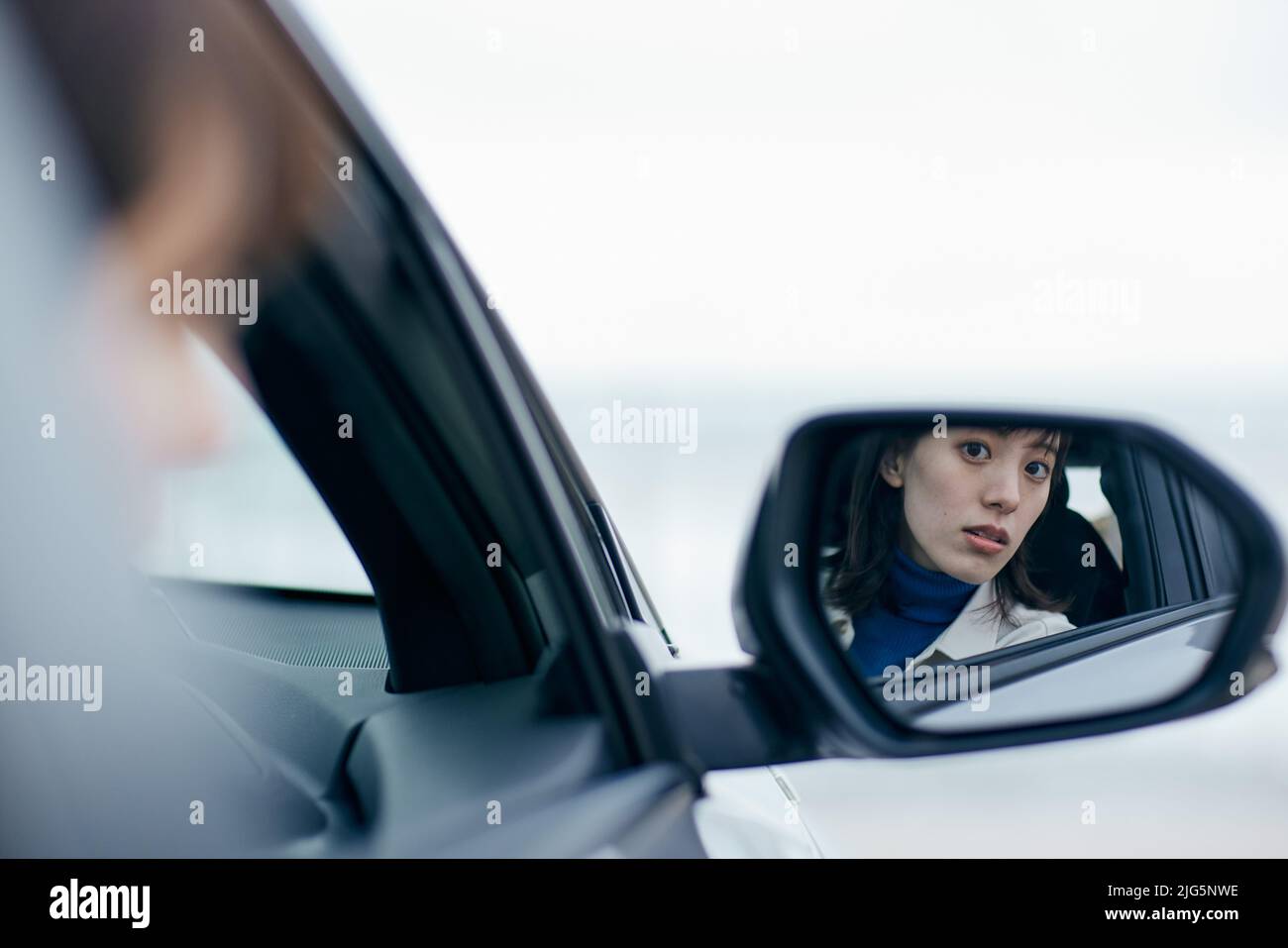 Japanese woman having a drive Stock Photo - Alamy
