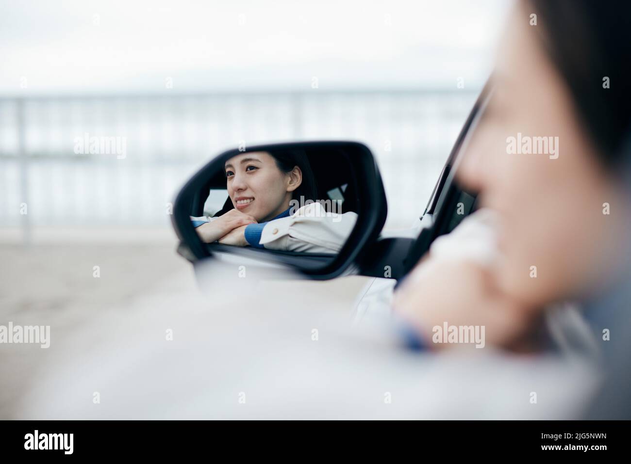 Japanese woman having a drive Stock Photo - Alamy