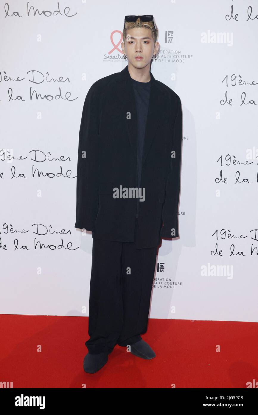 Paris, France. July 07, 2022, Matthew Kim at 19th "Diner de la mode ...