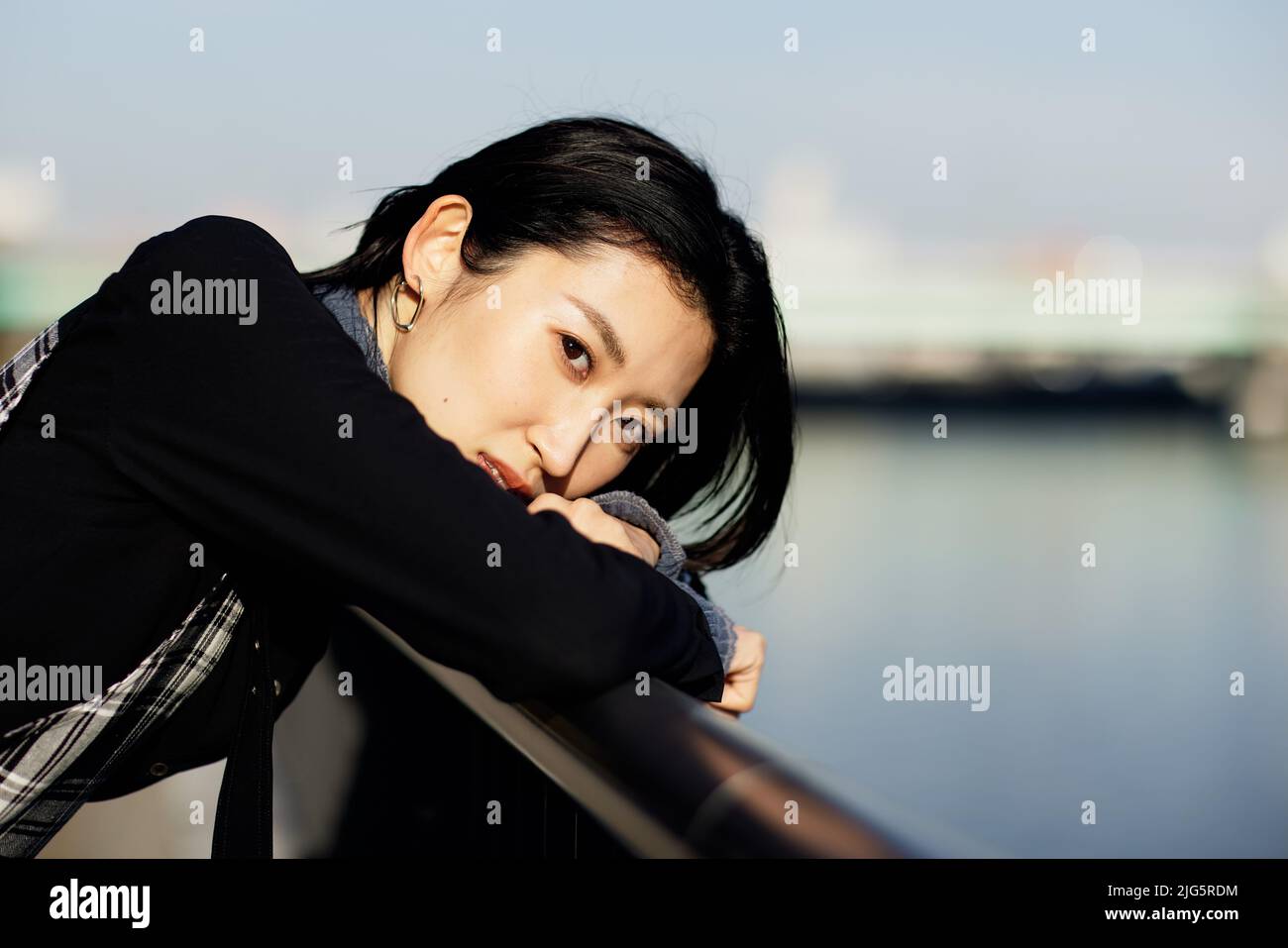 Japanese woman portrait Stock Photo - Alamy