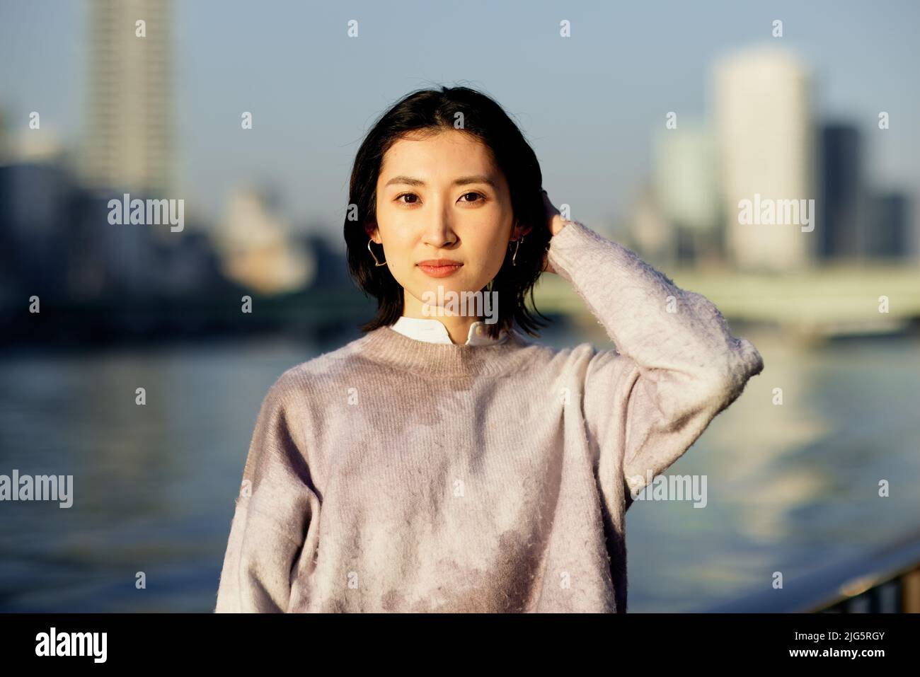 Japanese woman portrait Stock Photo - Alamy