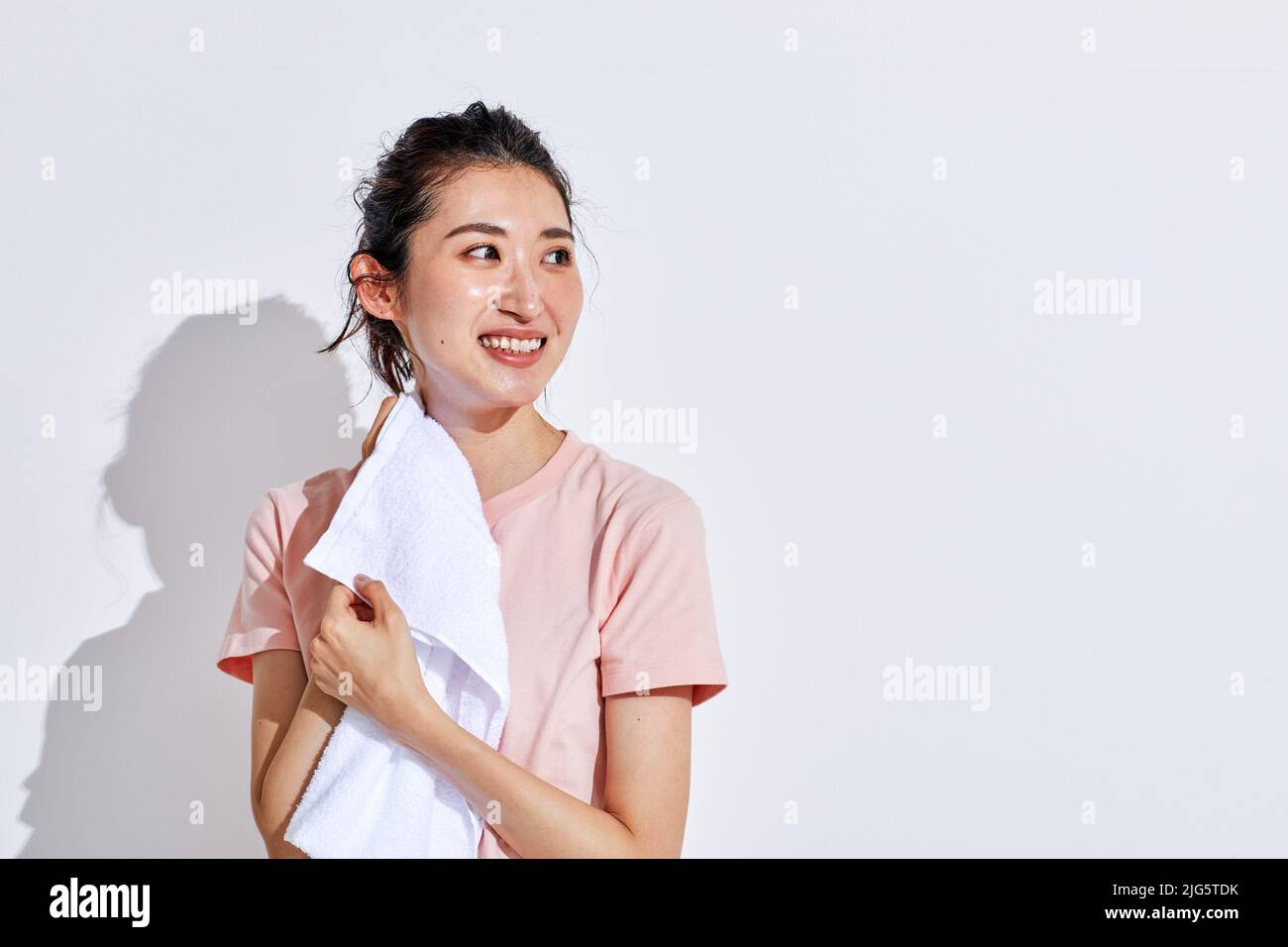 Sweat and hot Japanese woman Stock Photo - Alamy