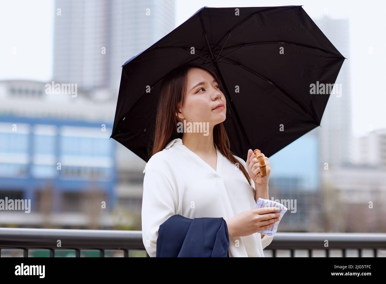 Sweat and hot Japanese woman Stock Photo - Alamy