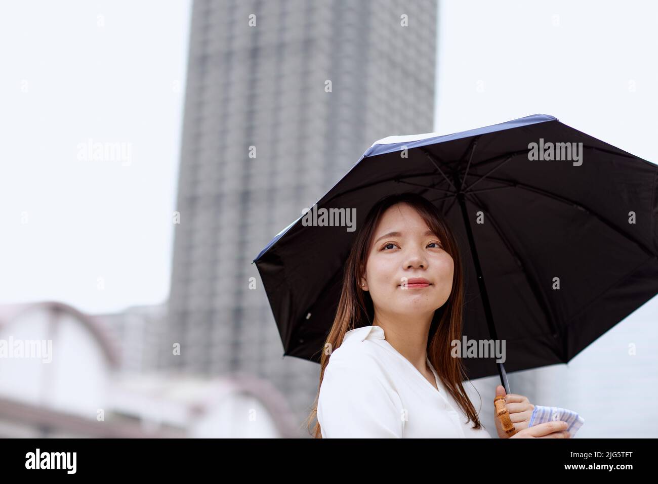 Sweat and hot Japanese woman Stock Photo - Alamy
