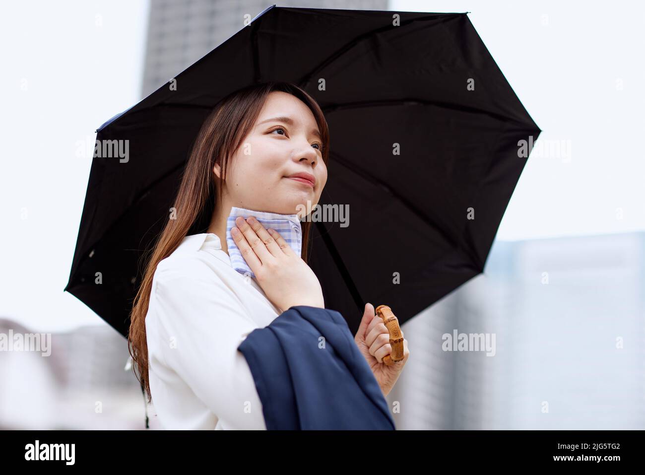 Sweat and hot Japanese woman Stock Photo - Alamy