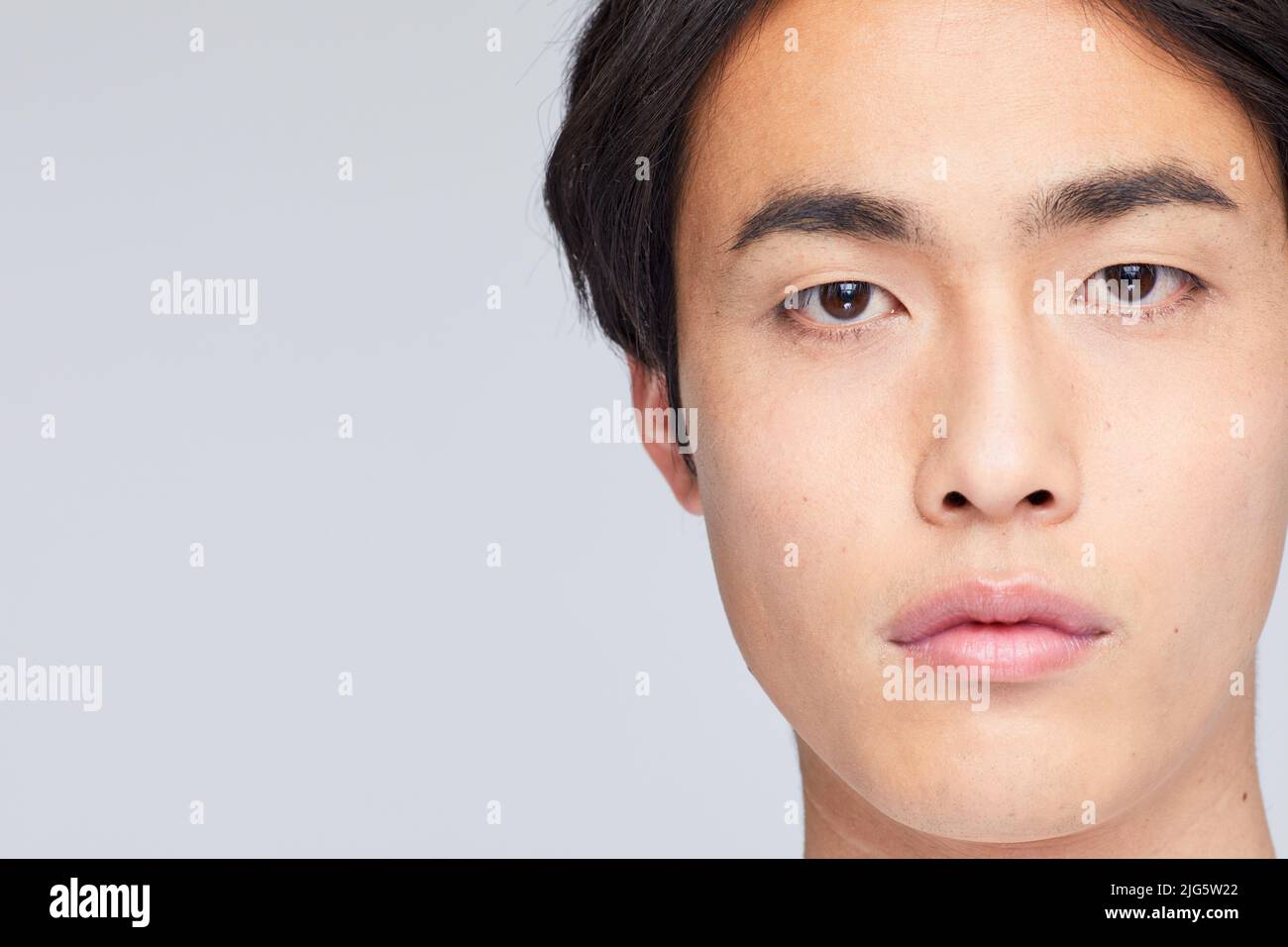 Japanese man studio portrait Stock Photo - Alamy
