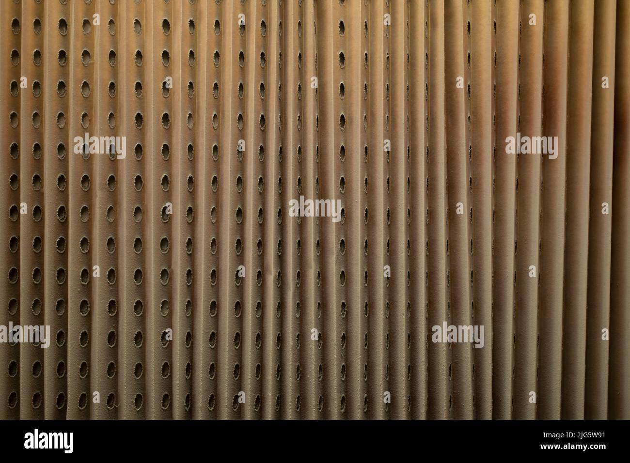 Filter for paint in production. Industrial filter. Paper texture ...