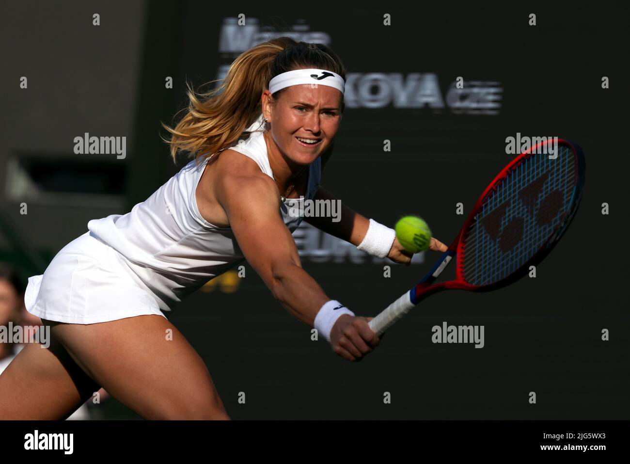 Marie bouzkova wimbledon quarterfinals hi-res stock photography and ...
