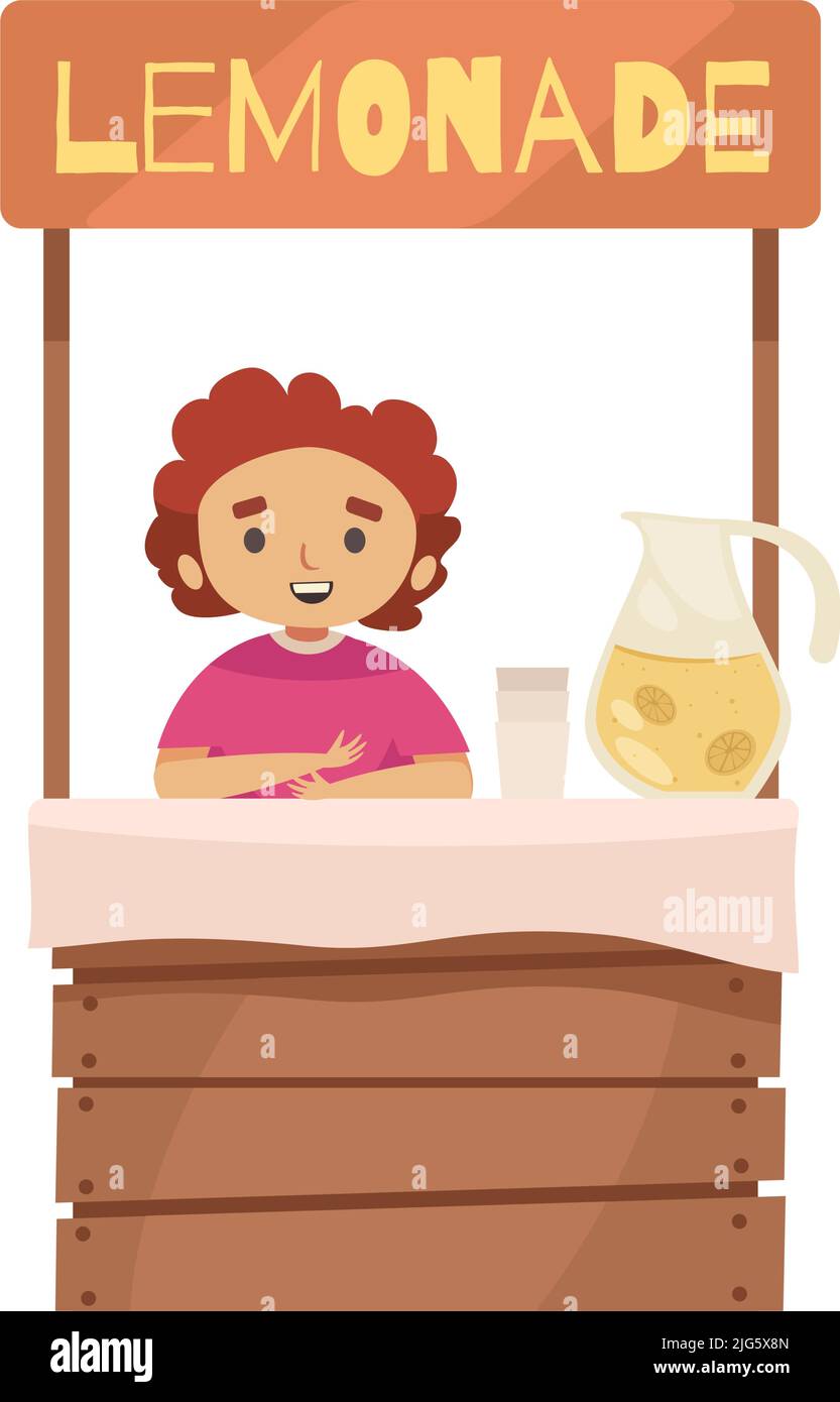 Selling Lemonade Cartoon