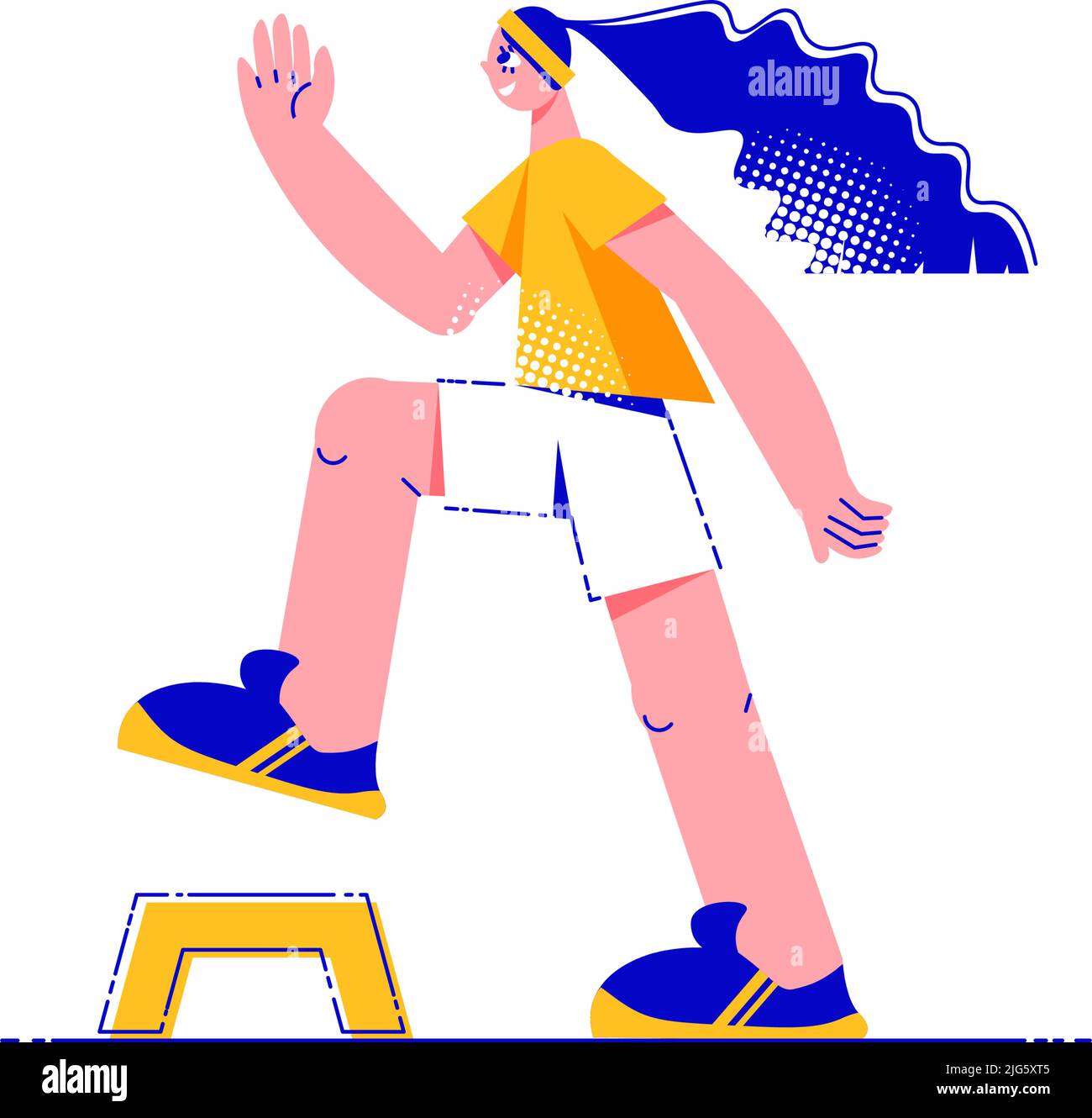 Stepping vector vectors hi-res stock photography and images - Alamy