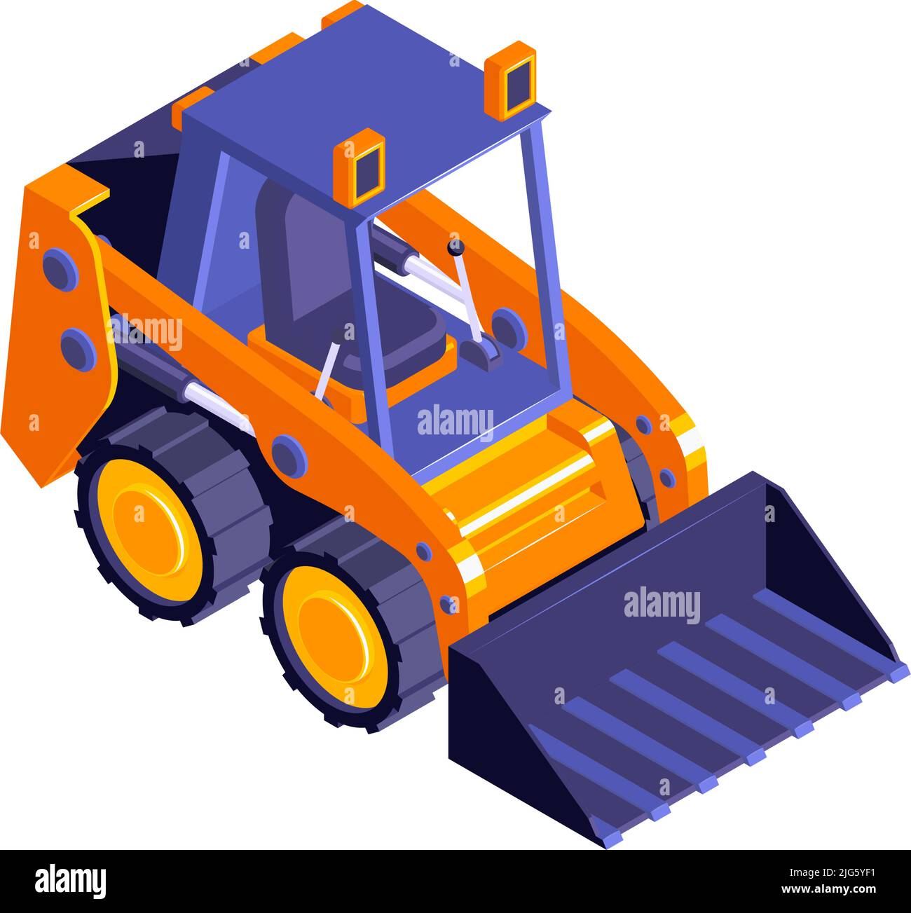 Cartoon Bobcat Machine
