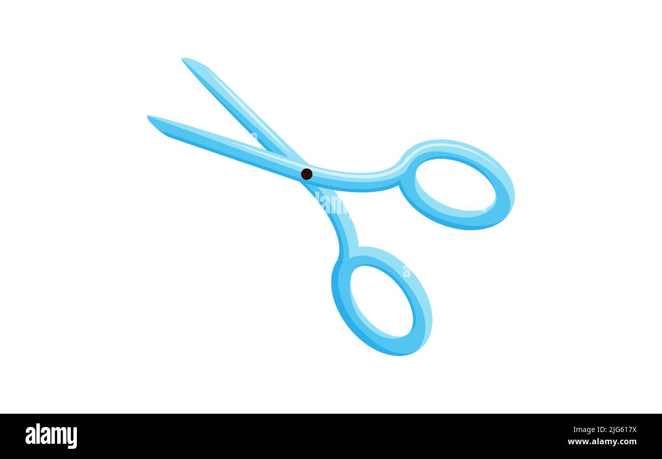 Scissors for barber and haircut salons. Metal scissors isolated in ...