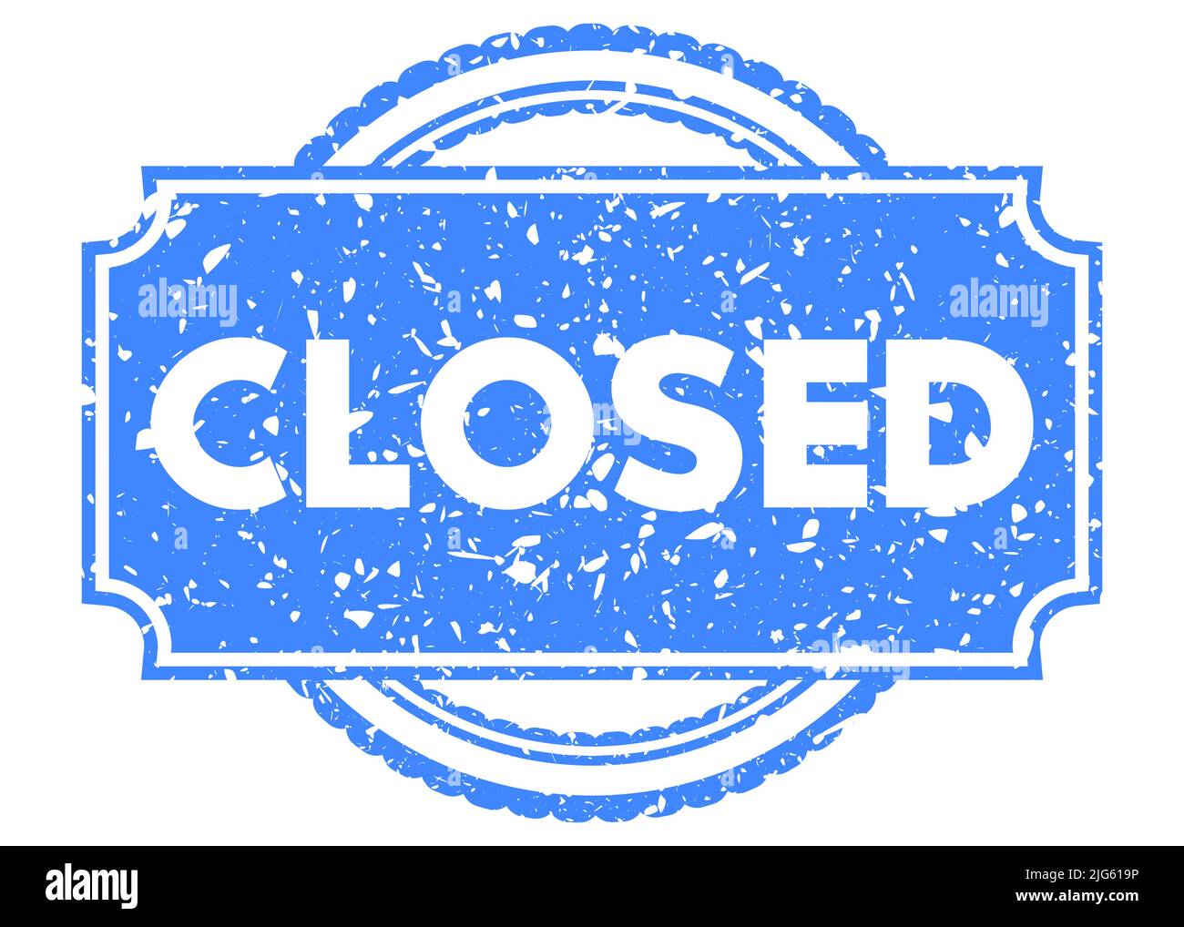 Simple vintage rubber stamp with Closed text Stock Vector Image & Art ...