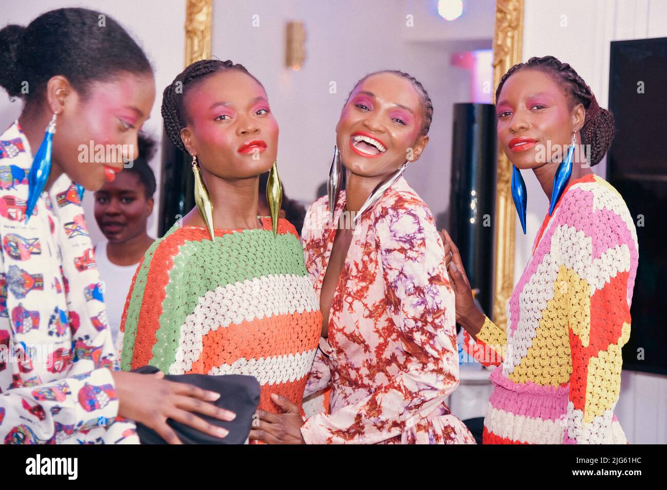 Paris, France. July 07, 2022, Designer Imane Ayassi backstage during ...