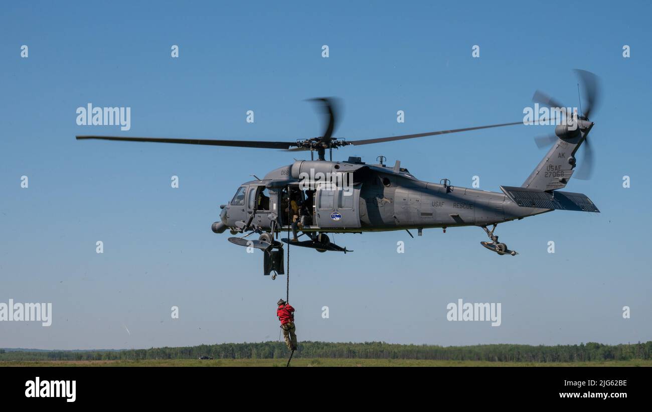 Department of the Air Force civic leaders watch a demonstration given ...