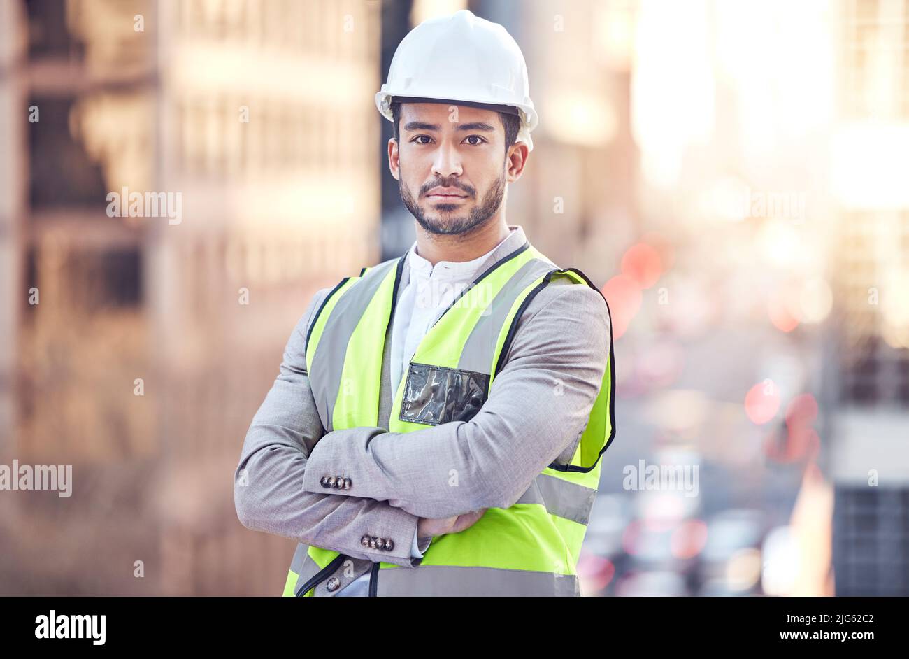 Ready to get started. Cropped portrait of a handsome male construction ...