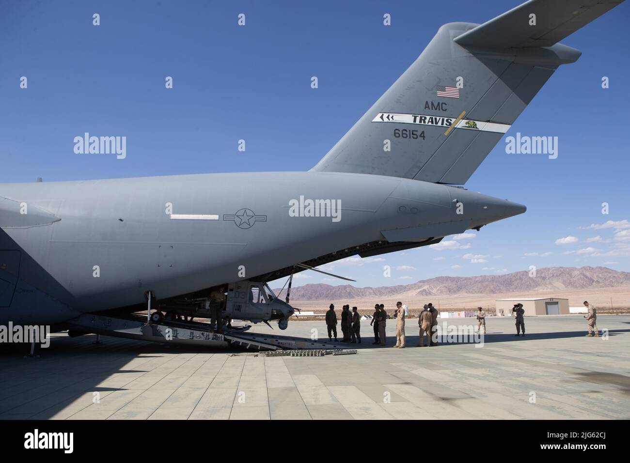 U.S. Marines with Marine Light Attack Helicopter Squadron (HMLA) 267 ...