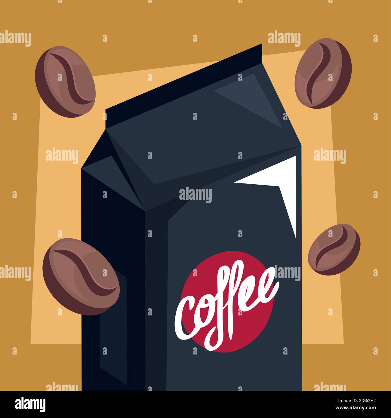 coffee isometric bag with grains Stock Vector Image & Art - Alamy