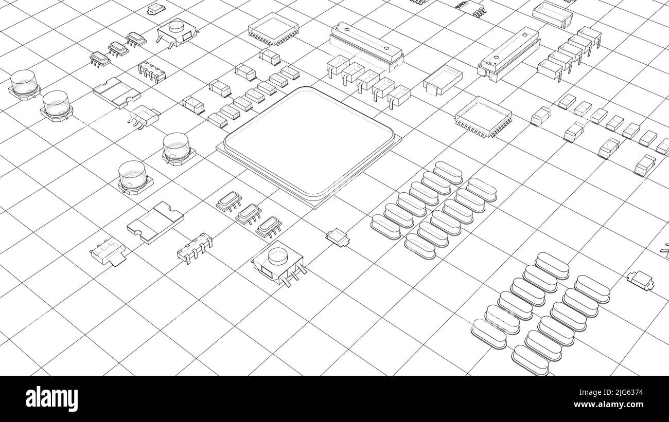 Electricity chips Black and White Stock Photos & Images - Alamy