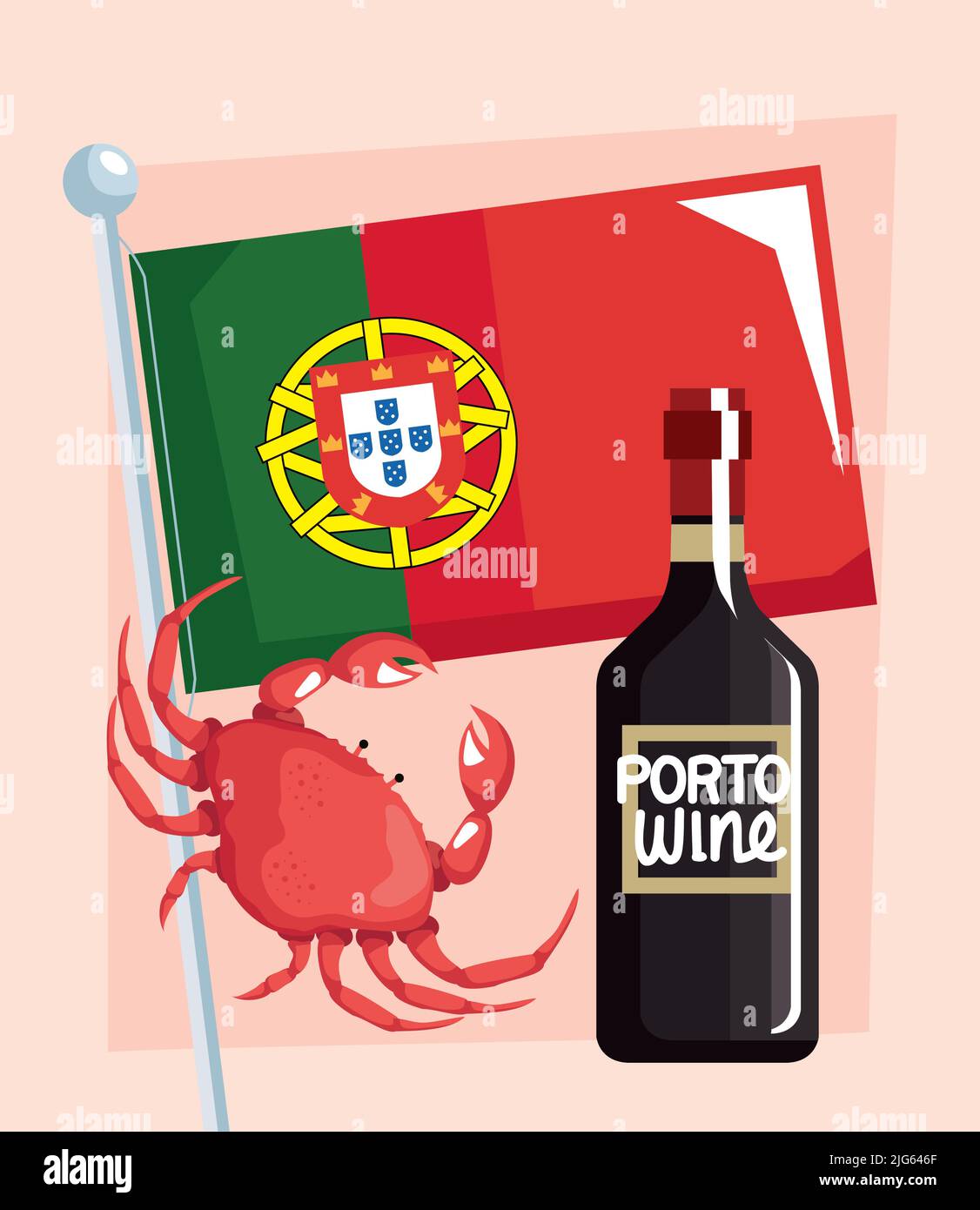 portugal flag with wine Stock Vector Image & Art - Alamy