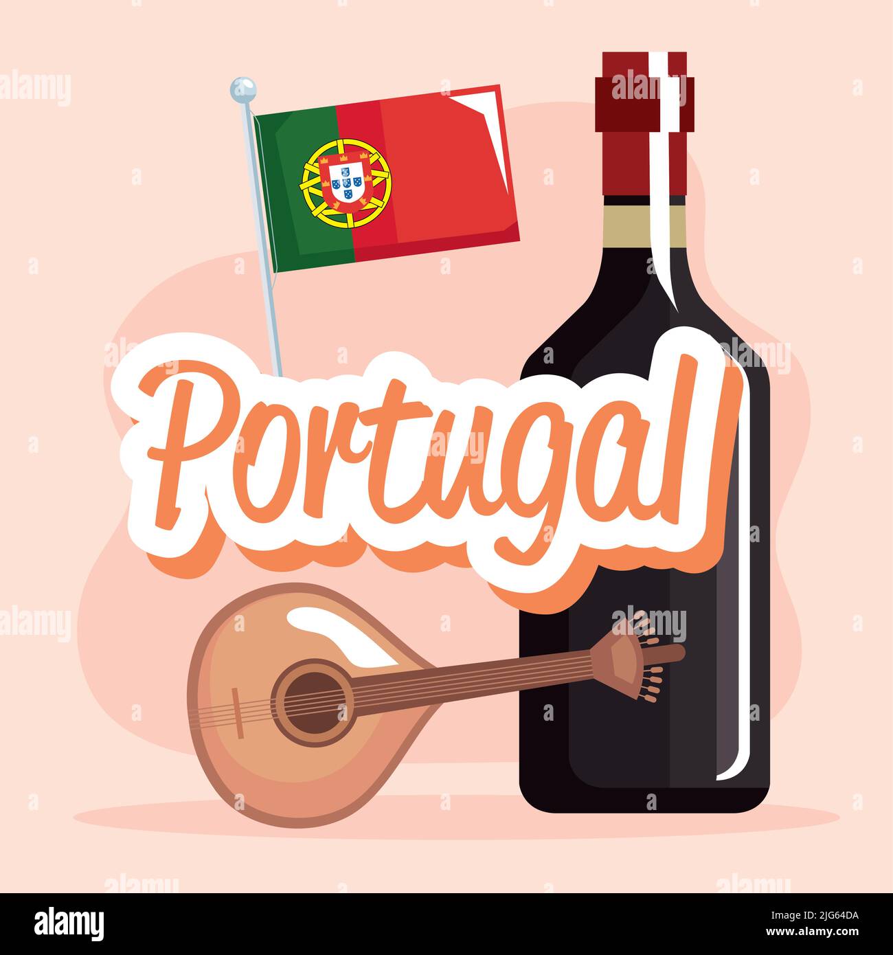 portugal lettering with wine Stock Vector Image & Art - Alamy