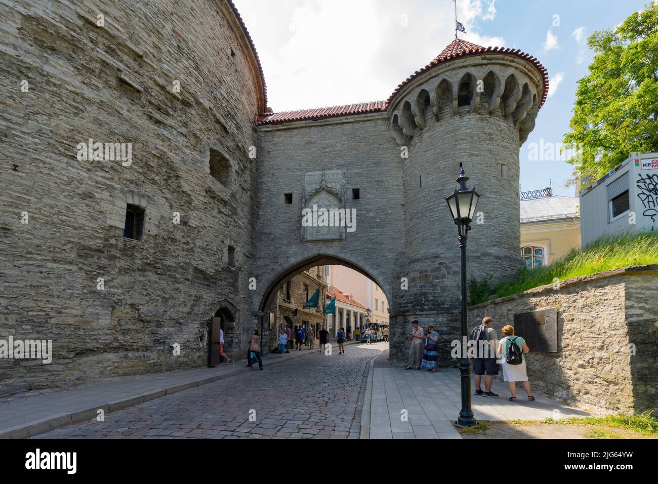 Tallinn, Estonia. July 2022. view of the Great Coastal Gate, the main ...