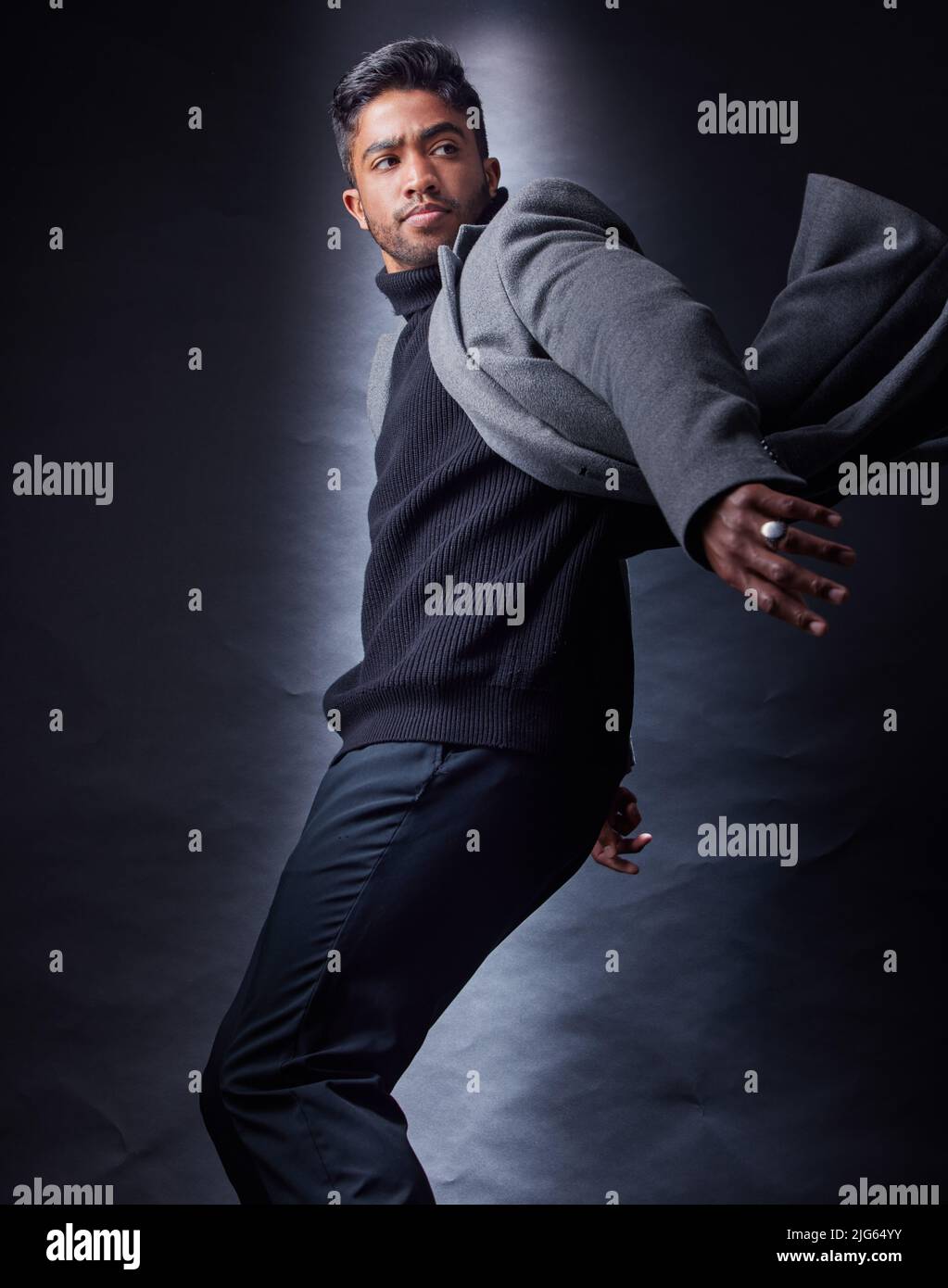 Fashionable young handsome man hi-res stock photography and images - Alamy