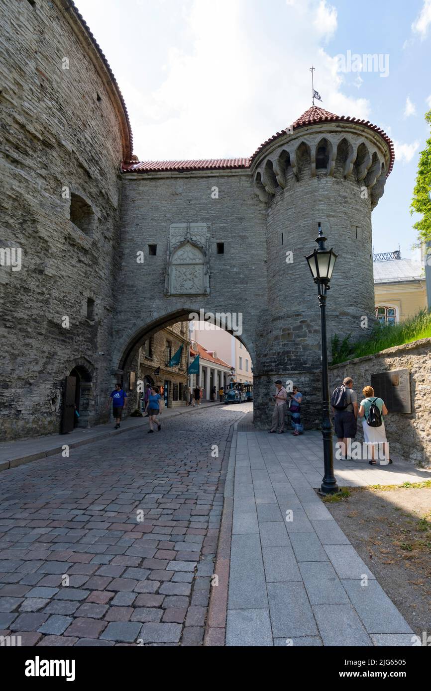 Tallinn, Estonia. July 2022. view of the Great Coastal Gate, the main ...