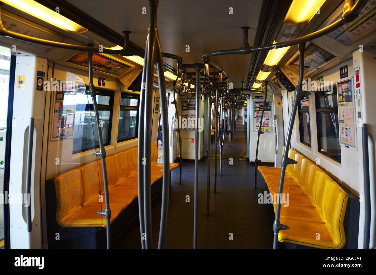 Inside interior design and thai passengers people and foreign travelers ...