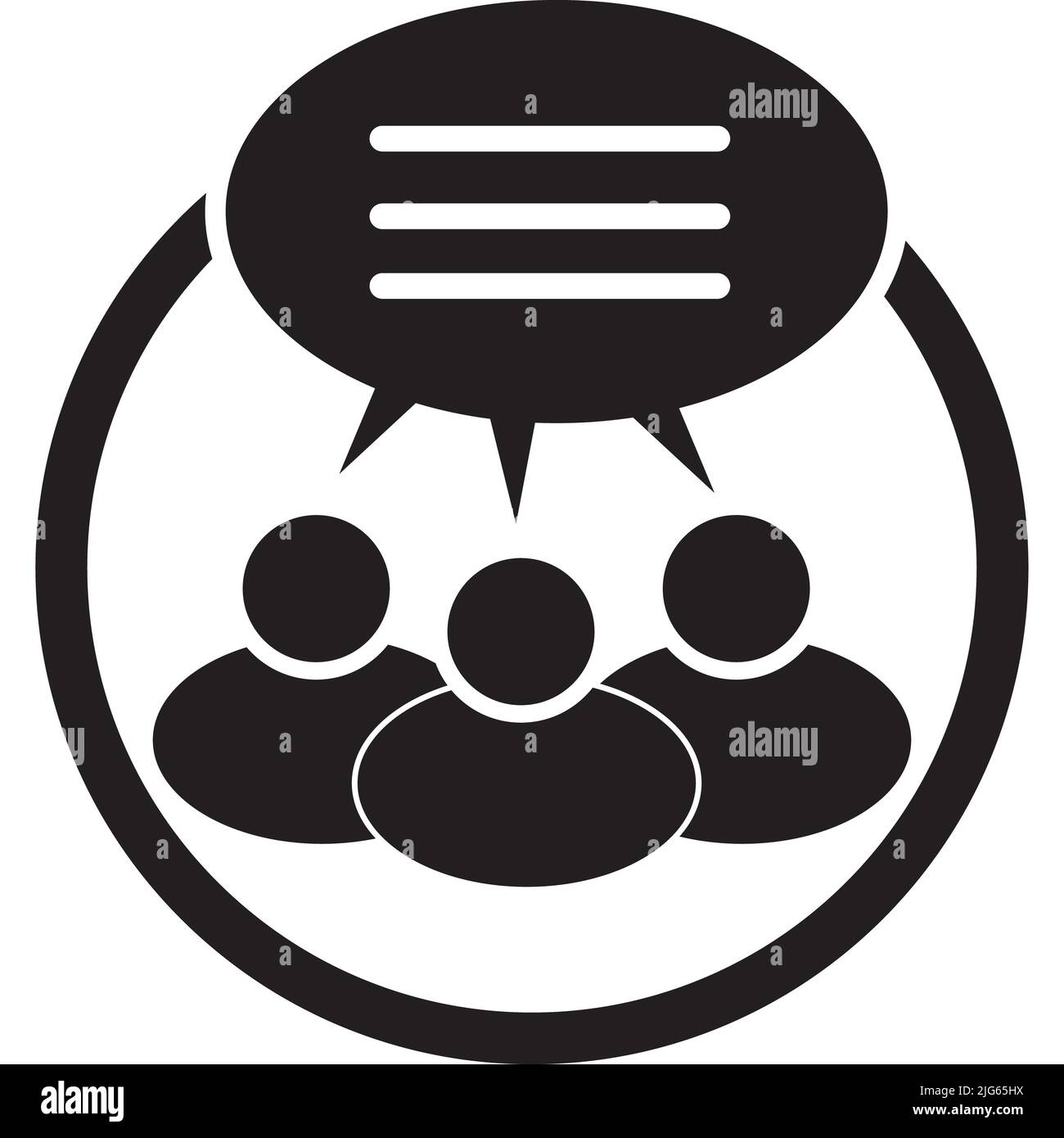 group chat icon on white background. global communicate sign. comment ...