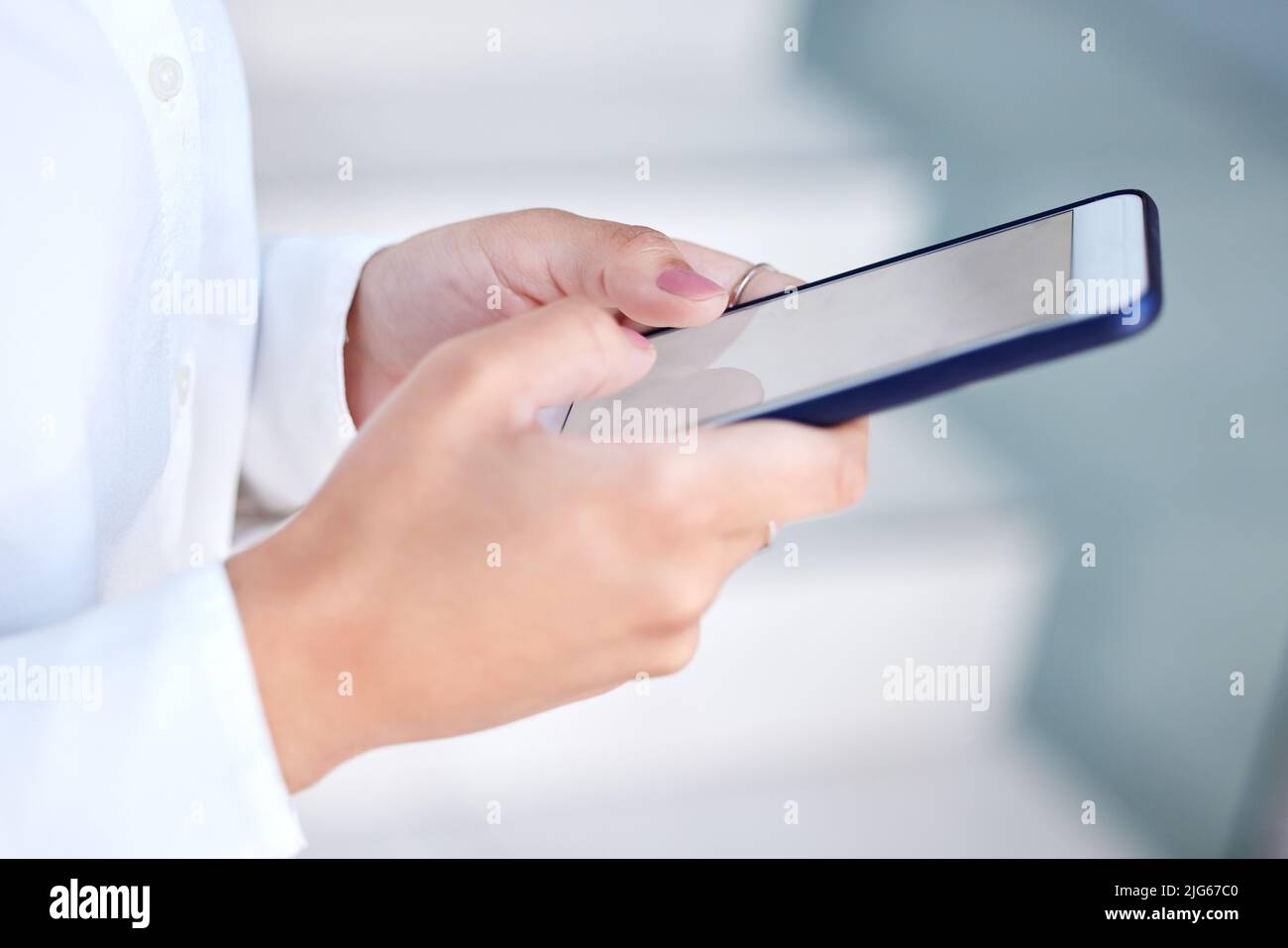 Most things can be done with just a click nowadays. Cropped shot of an ...